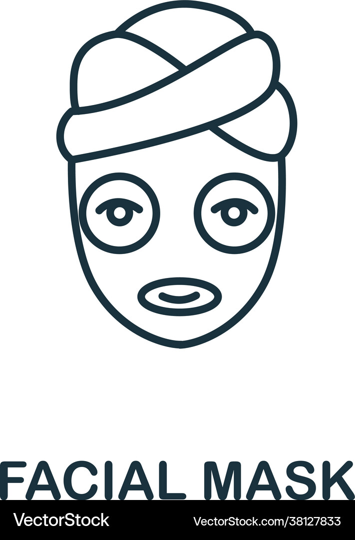 Facial mask icon from spa therapy collection Vector Image