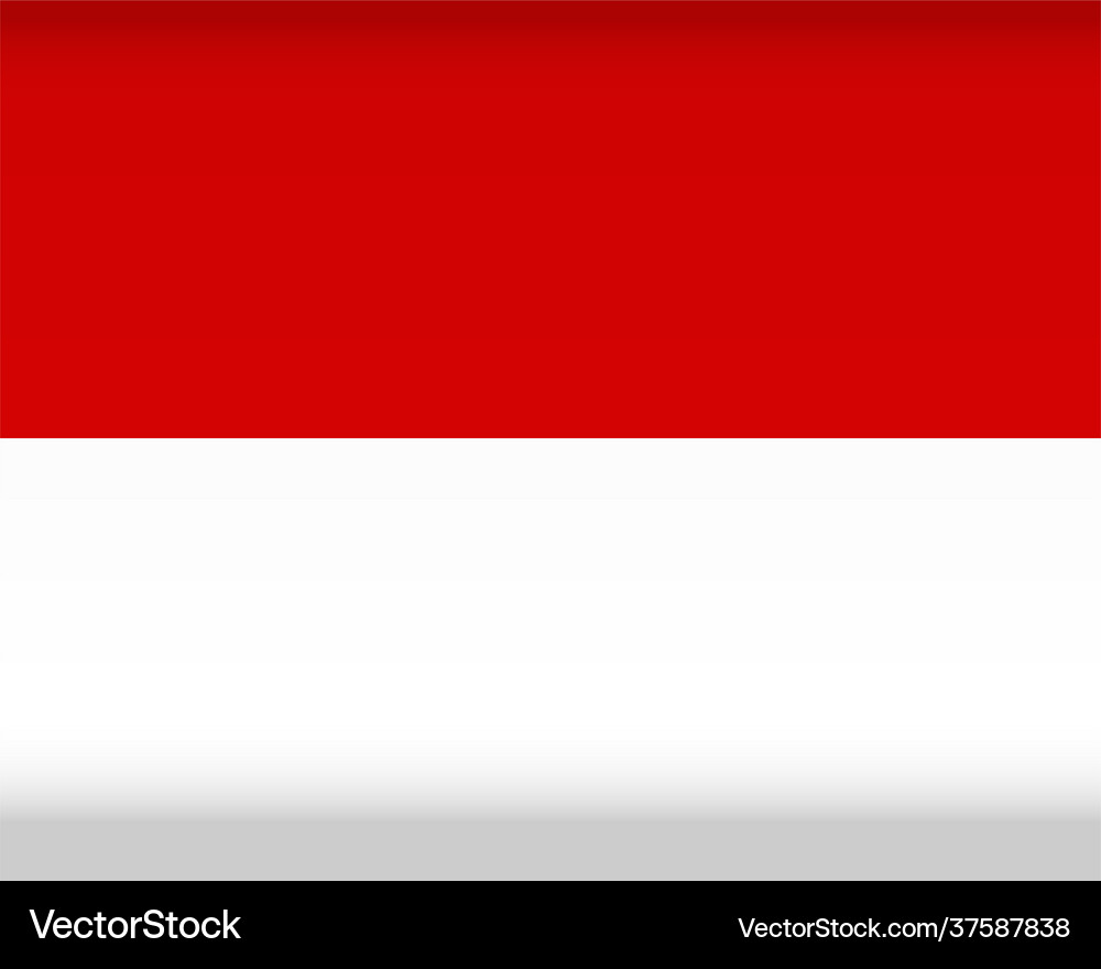 Flag monaco color symbol isolated Royalty Free Vector Image