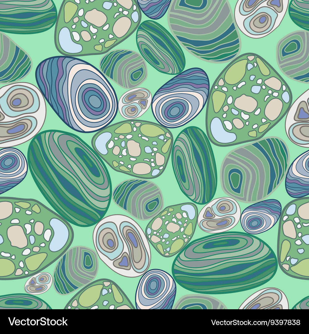 Pattern of stones in the cold coloring Royalty Free Vector