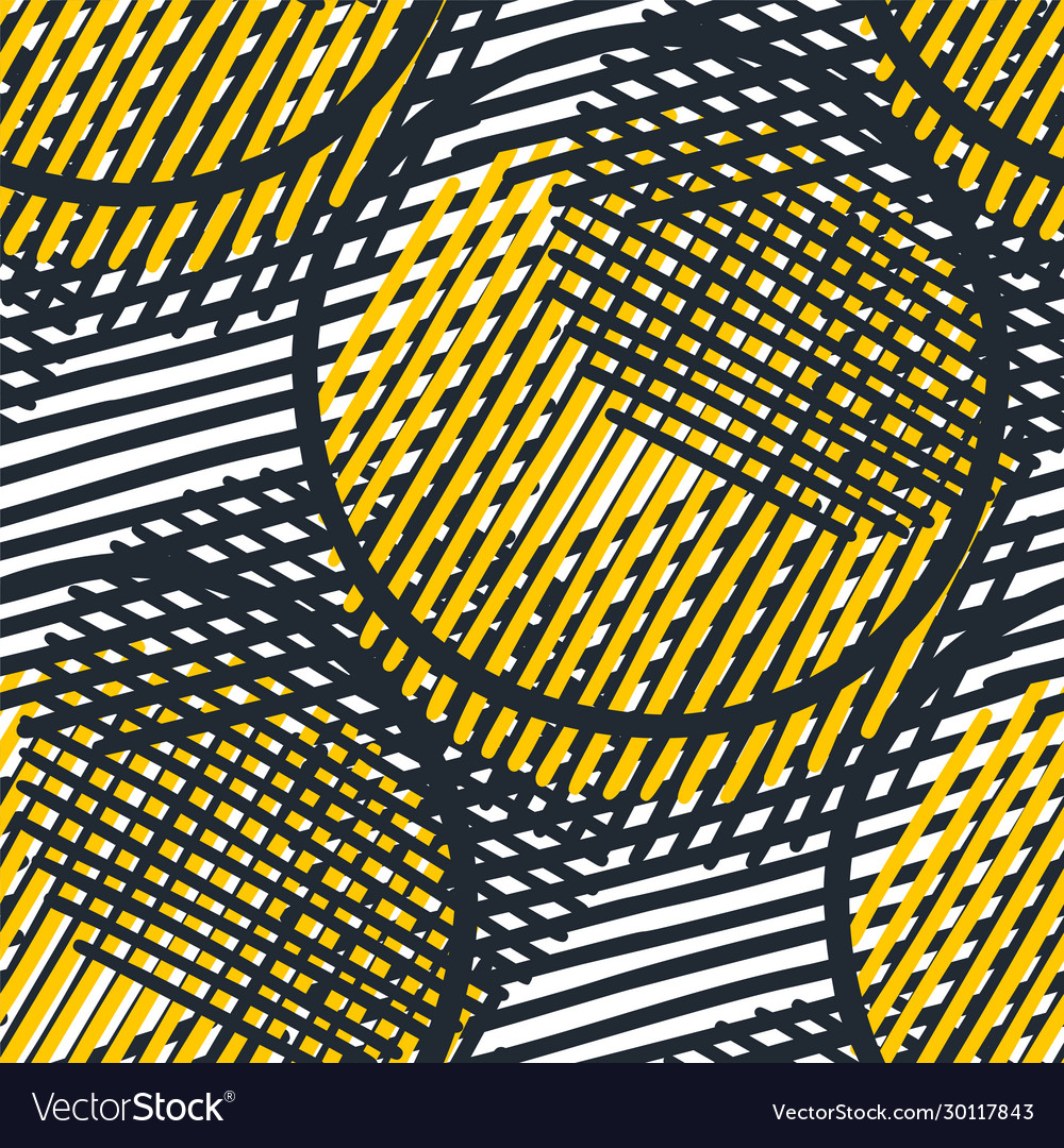 Abstract graphic pattern striped and outlined Vector Image