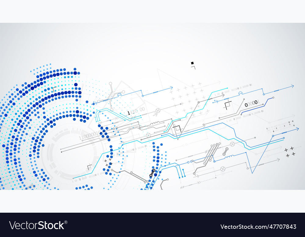 Abstract technology concept circuit board high Vector Image