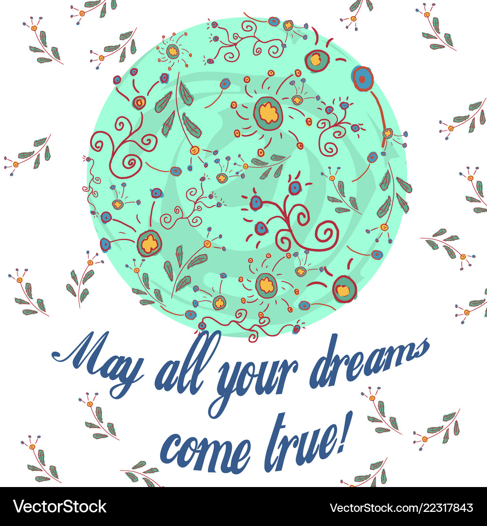 Background 5 for design and print in doodle style Vector Image