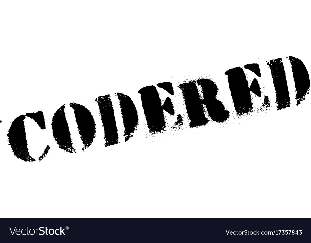 Codered rubber stamp Royalty Free Vector Image