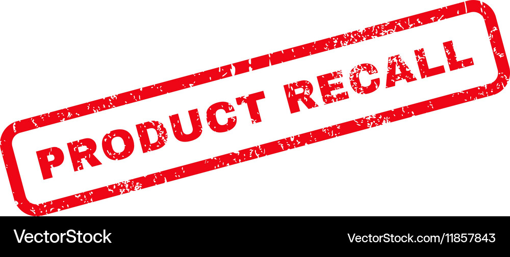 Product recall rubber stamp Royalty Free Vector Image