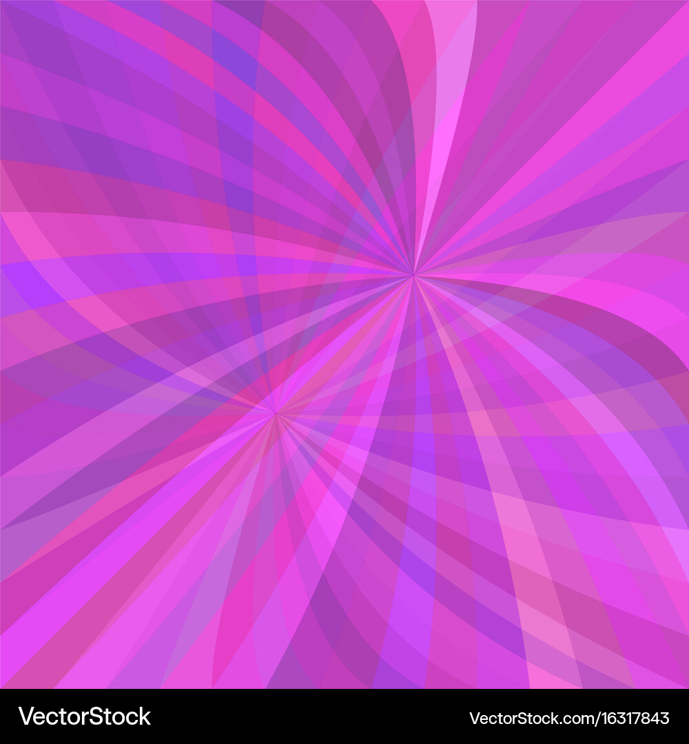 Purple abstract curved ray burst background Vector Image