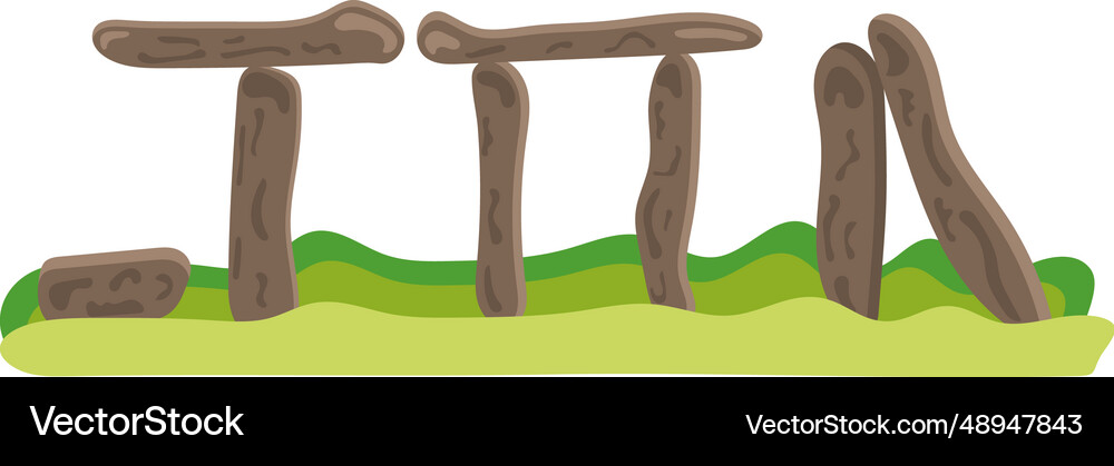 Rocks of stonehenge Royalty Free Vector Image - VectorStock