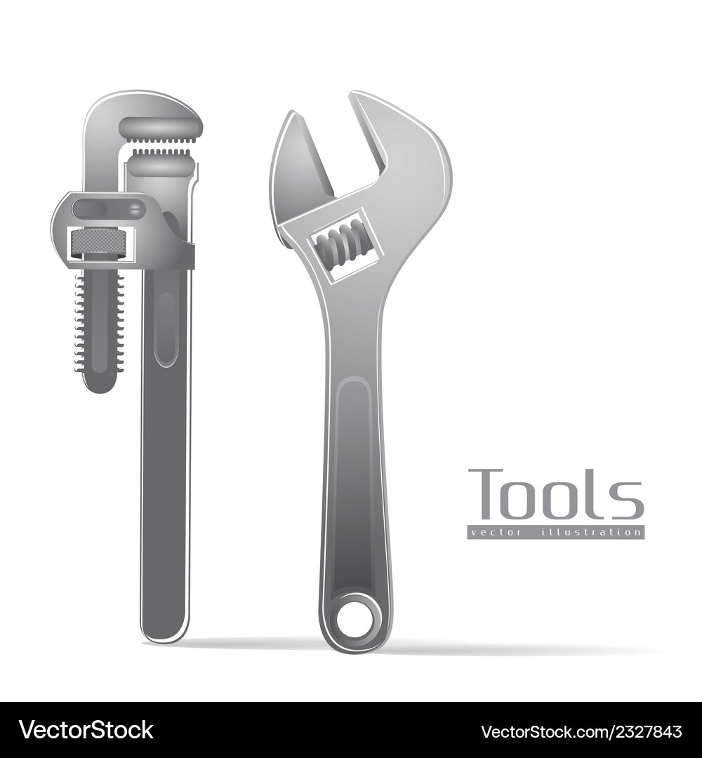 Various Wrenches and Tools Royalty Free Vector Image