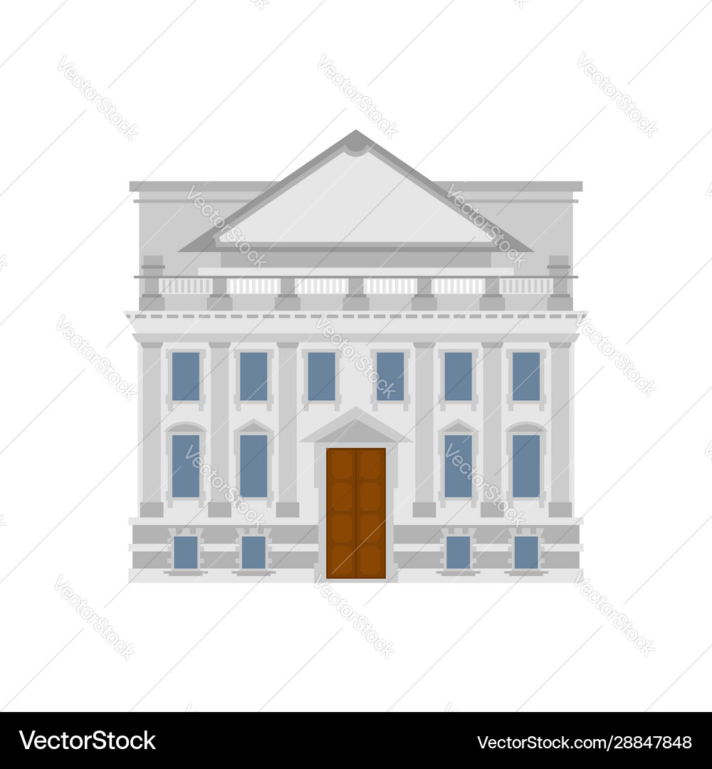 Government building historic exchange building Vector Image