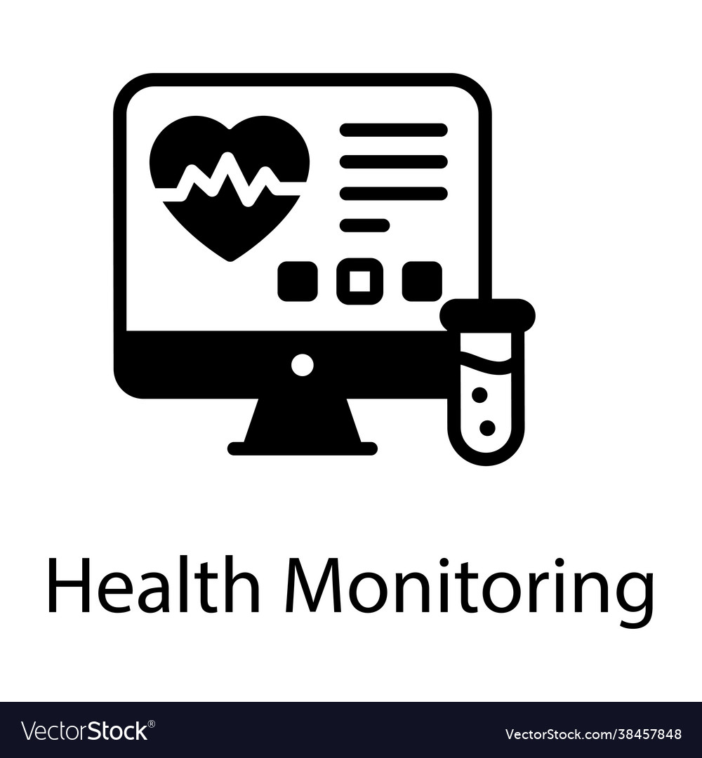Health monitoring Royalty Free Vector Image - VectorStock Health monitoring Royalty Free Vector Image - VectorStock