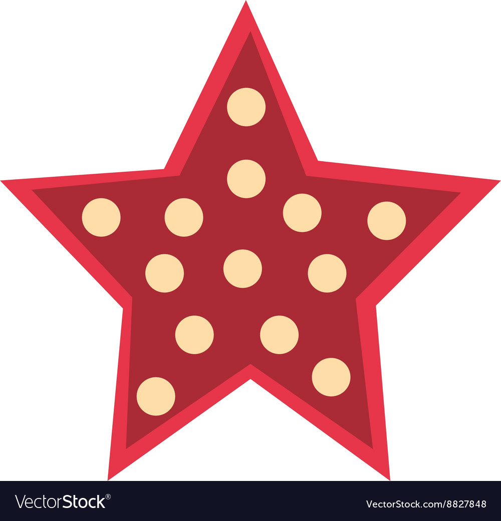 Red star Royalty Free Vector Image - VectorStock