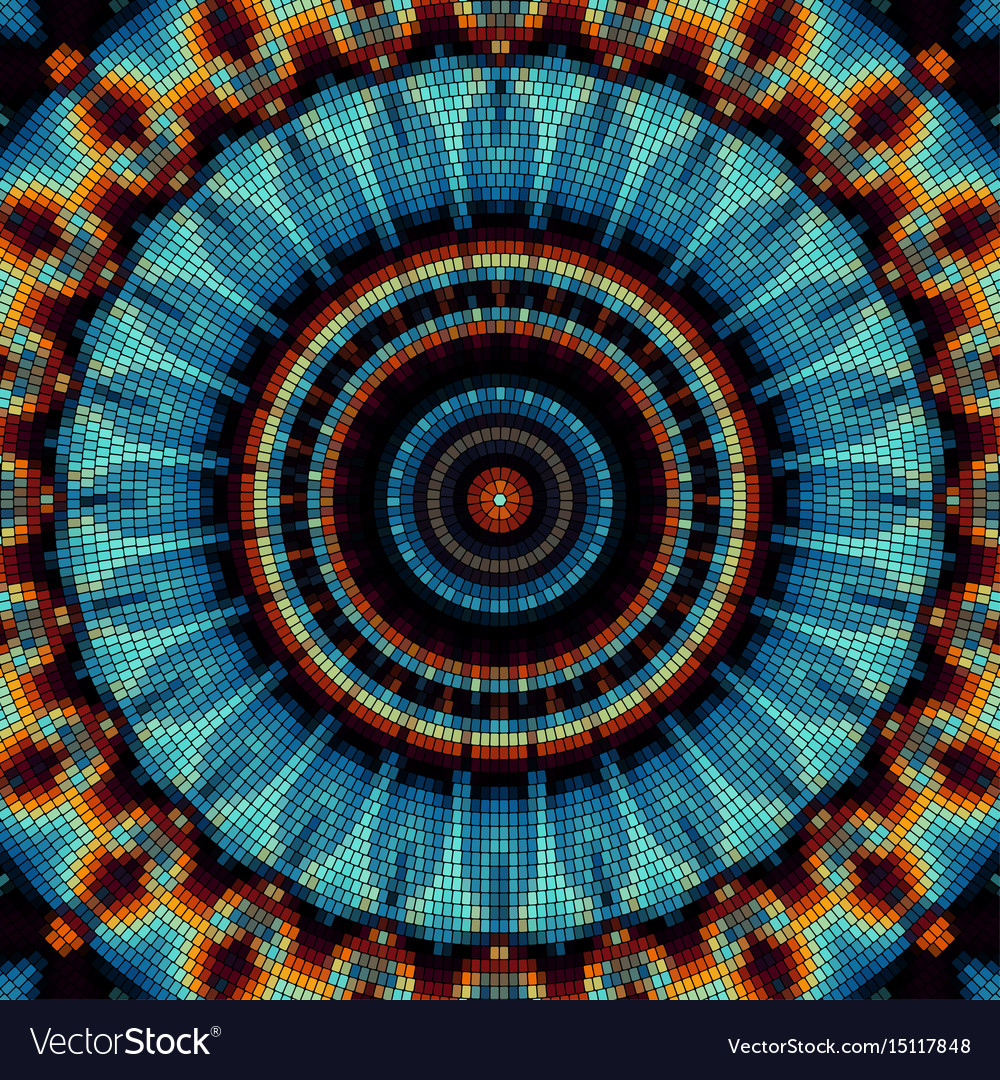 Seamless mosaic pattern Royalty Free Vector Image