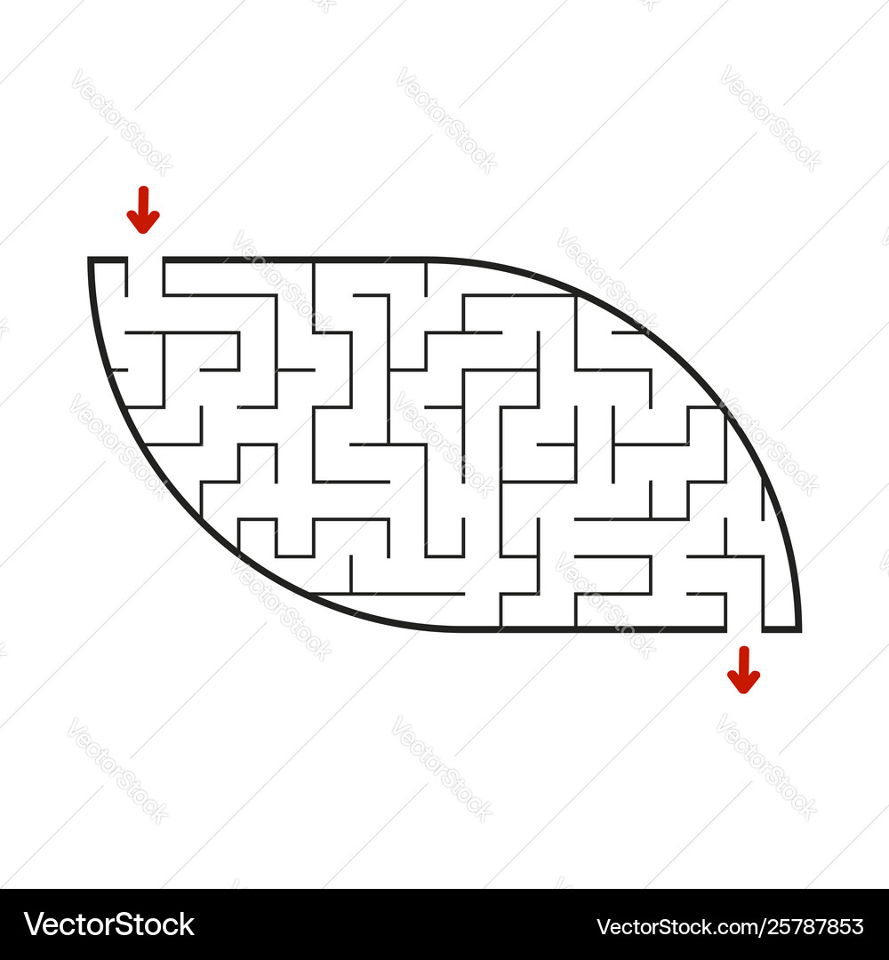 Abstract labyrinth game for kids puzzle Royalty Free Vector