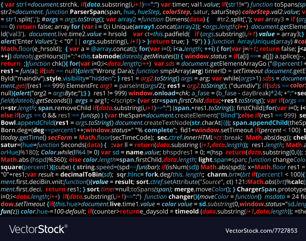 Abstract Program Code Royalty Free Vector Image