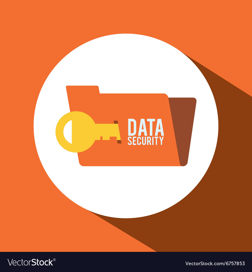 Data security design Royalty Free Vector Image