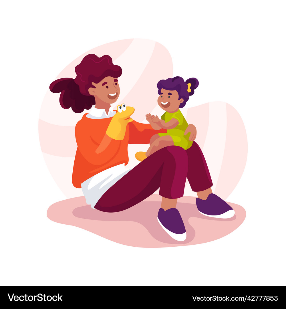 Early speaking attempts isolated cartoon Vector Image