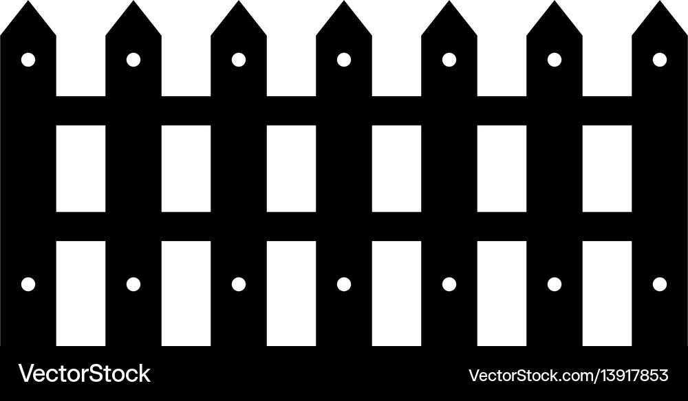 Farm fence isolated icon Royalty Free Vector Image