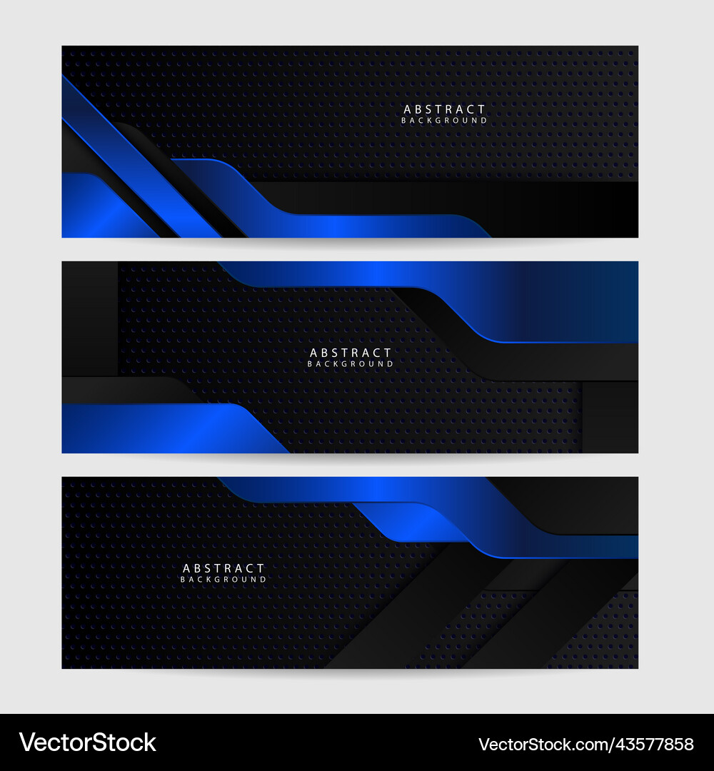 Abstract black blue metallic carbon neutral Vector Image