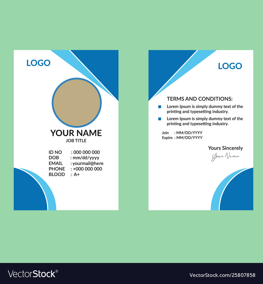 Blue Nice Id Card 10 Royalty Free Vector Image blue-nice-id-card-10-royalty-free-vector-image