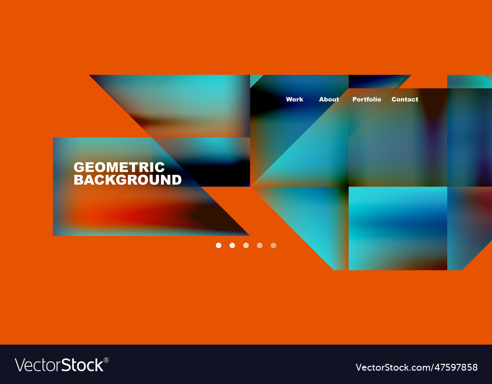 Dynamic lines triangles rectangles geometric Vector Image