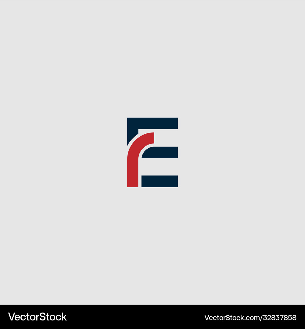 Er or re abstract outstanding professional Vector Image