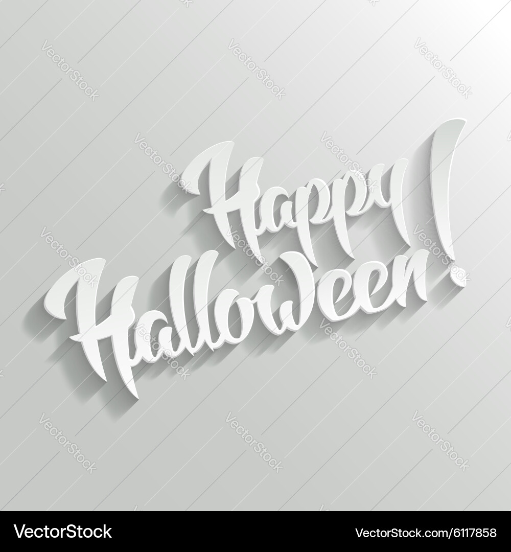 Happy lettering greeting card Royalty Free Vector Image