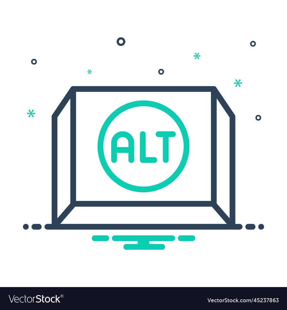 Alt Royalty Free Vector Image - VectorStock