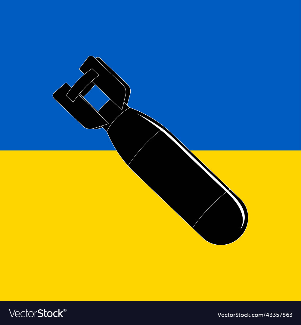 Image Of The National Flag Ukraine Royalty Free Vector Image