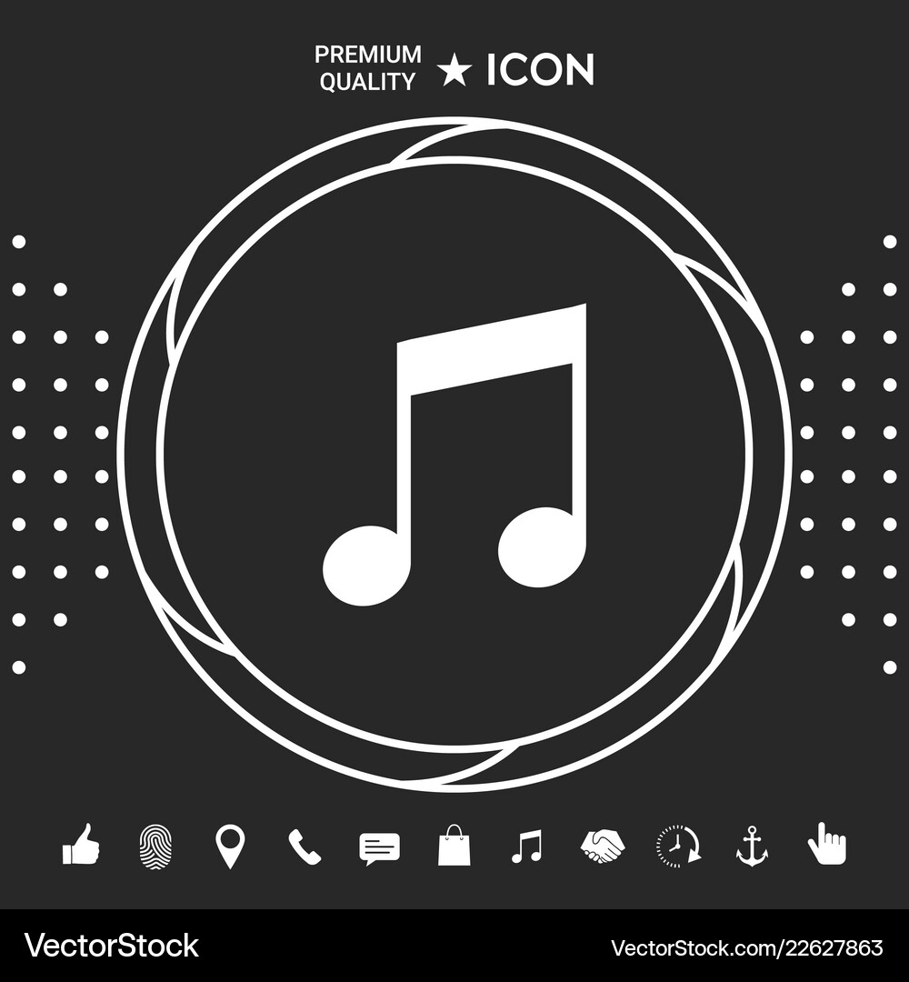Music icon symbol graphic elements for your Vector Image