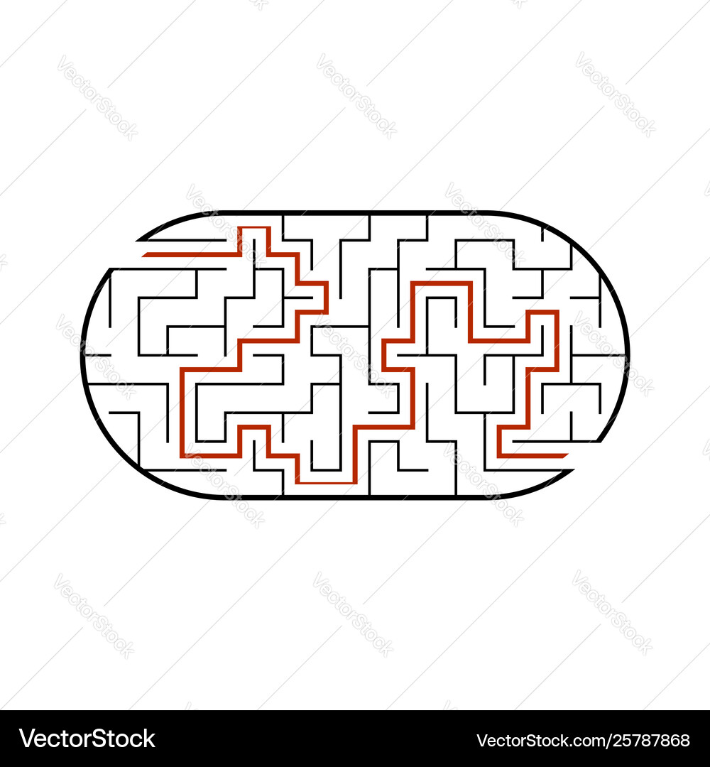 Abstract labyrinth game for kids puzzle Royalty Free Vector