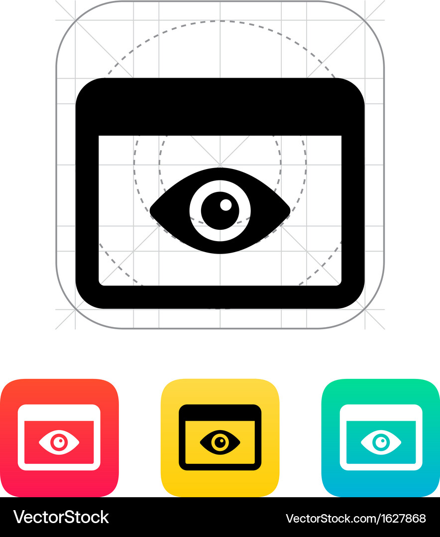 Application monitoring icon Royalty Free Vector Image