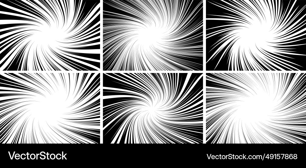 Black-white contrast background of rays arranged Vector Image