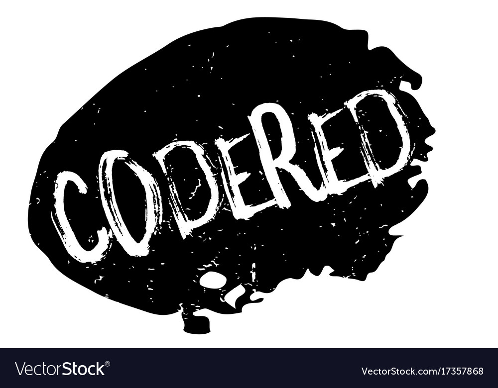 Codered rubber stamp Royalty Free Vector Image