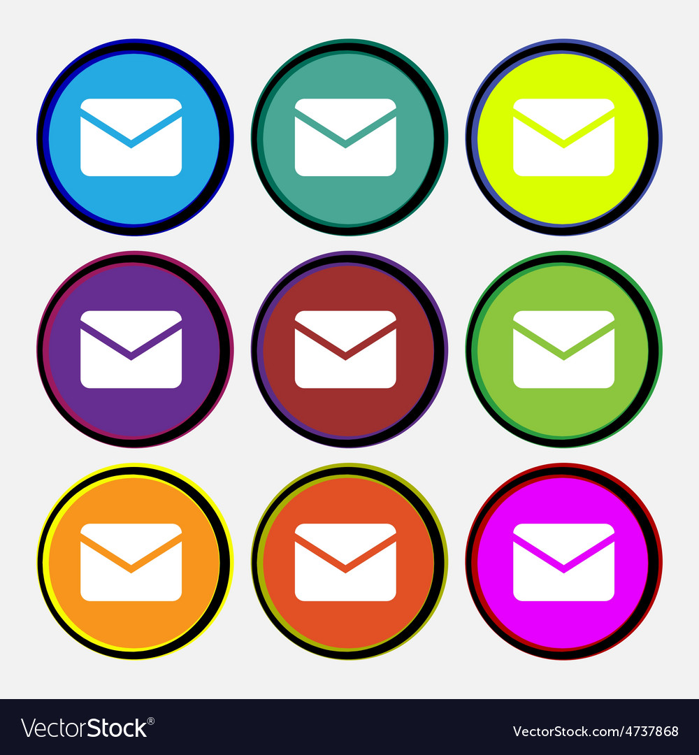 Mail envelope message Royalty Free Vector Image