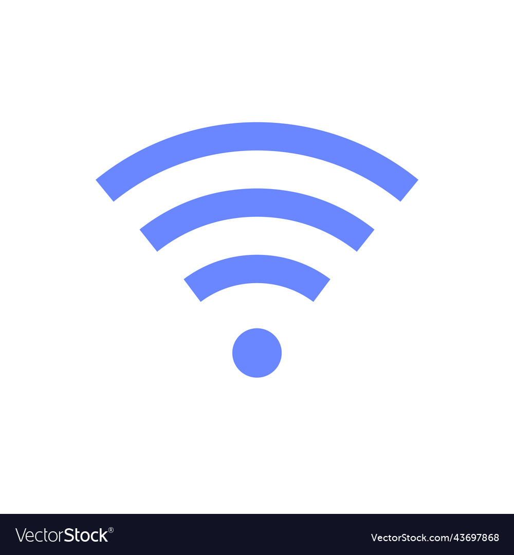 Wifi symbol icon wireless internet signal Vector Image Wifi symbol icon wireless internet signal Vector Image