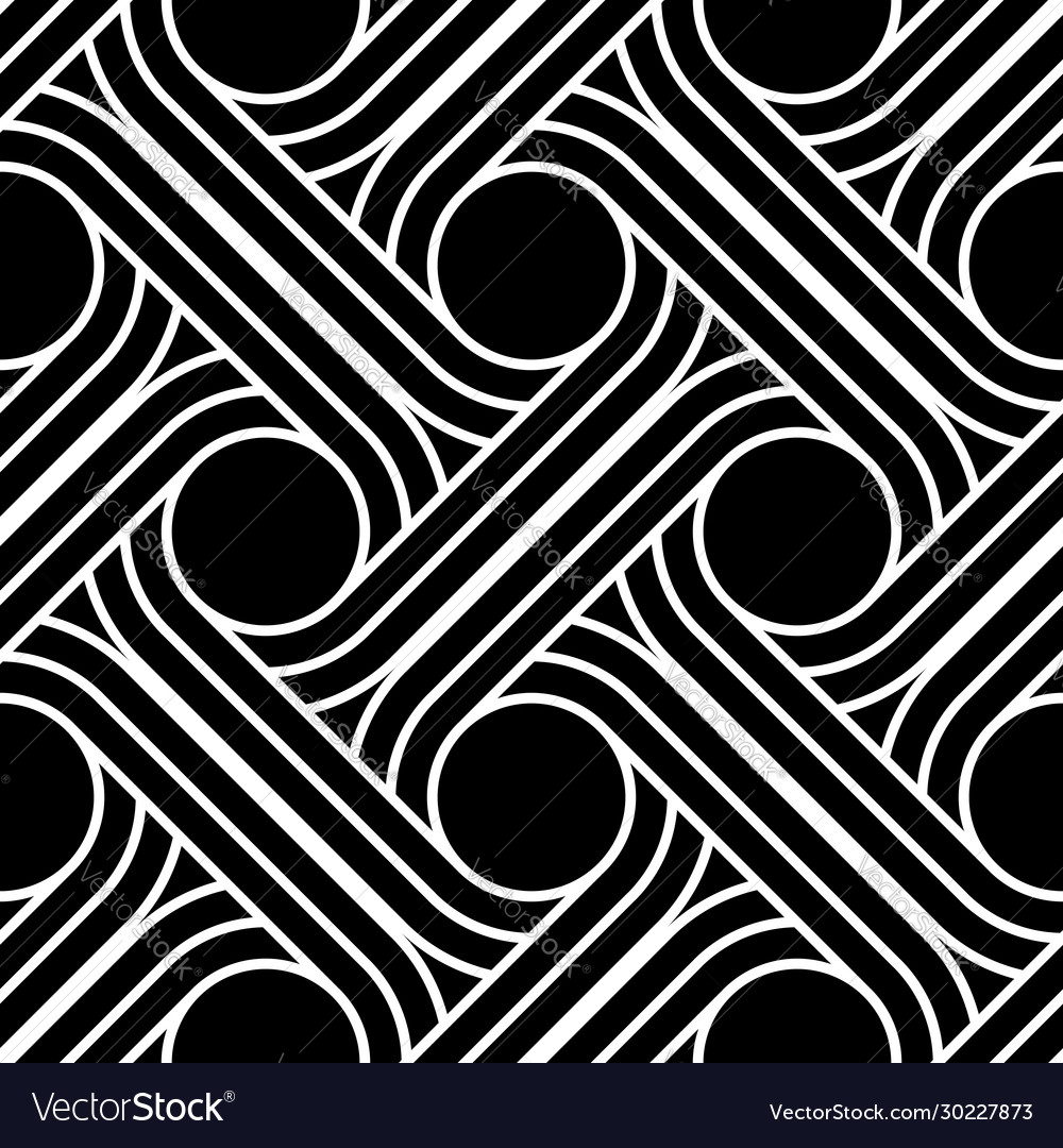 Design seamless interlaced pattern Royalty Free Vector Image