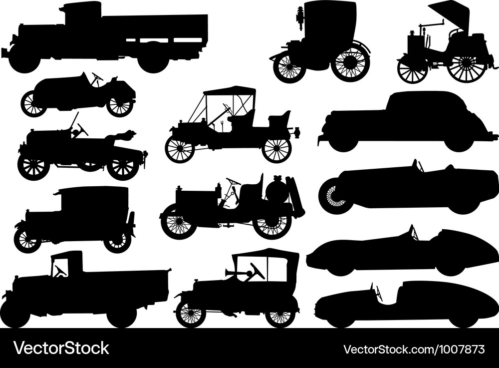 Set of cars Royalty Free Vector Image - VectorStock