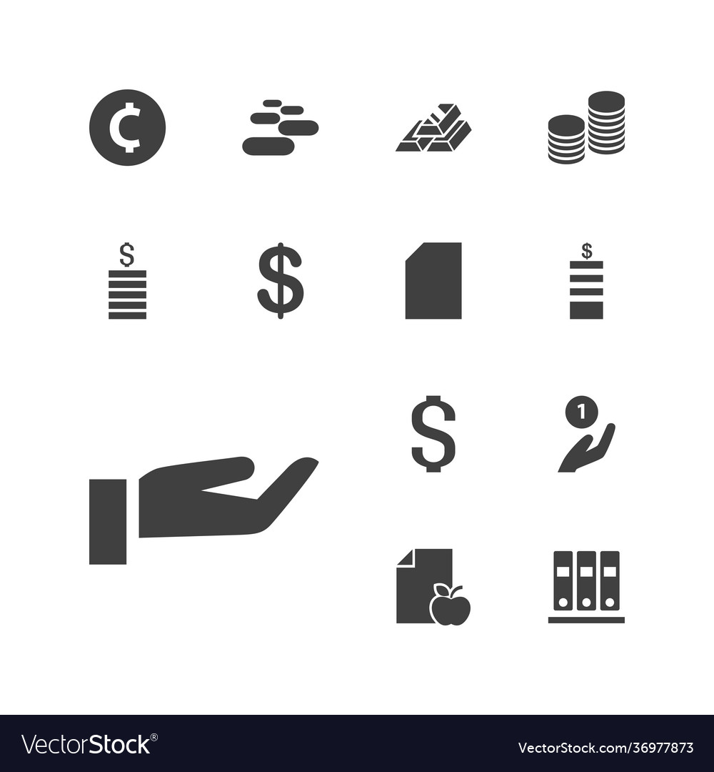 Stack icons Royalty Free Vector Image - VectorStock