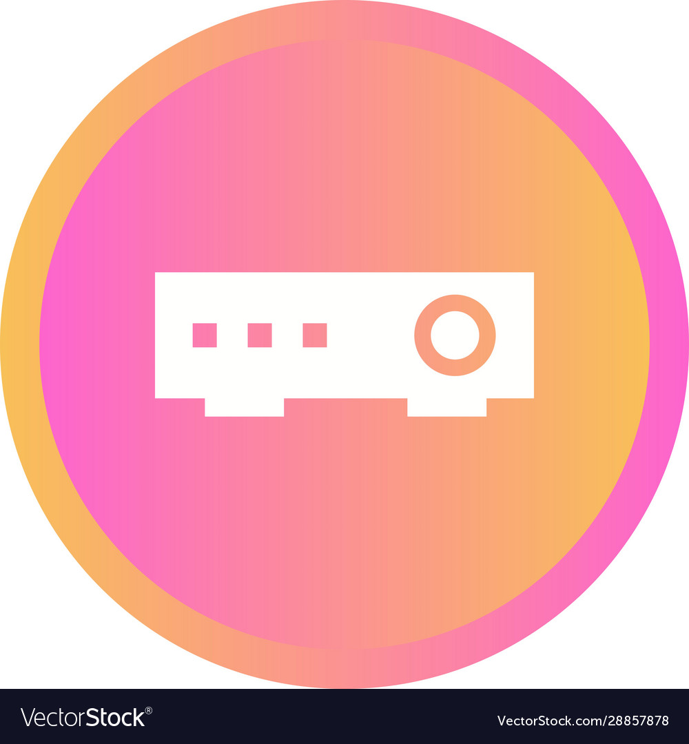 Beautiful projector glyph icon Royalty Free Vector Image Beautiful projector glyph icon Royalty Free Vector Image
