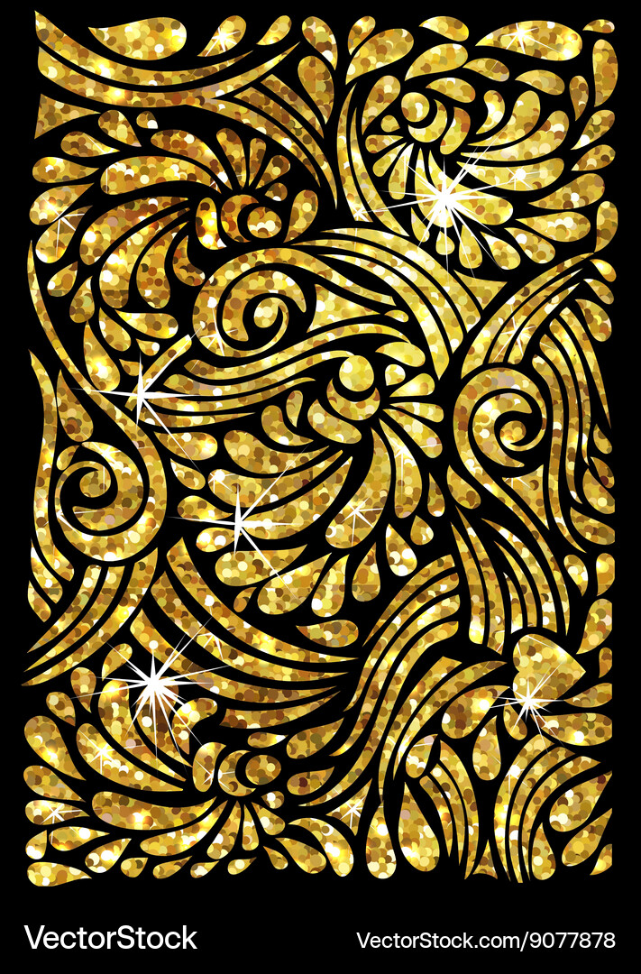 Texture of gold glittering Royalty Free Vector Image