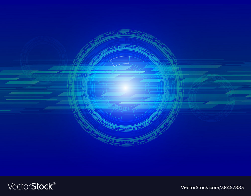 Abstract blue evolution technologies background Vector Image