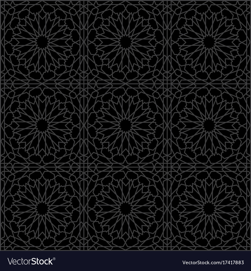 Arabesque star seamless pattern Royalty Free Vector Image