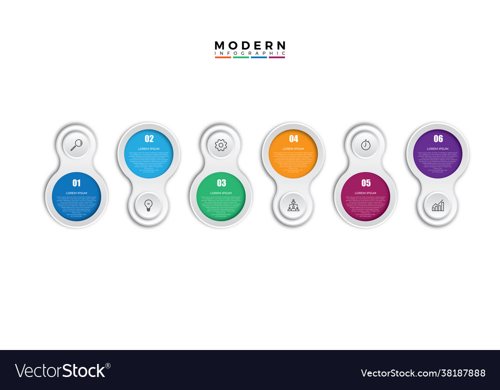 Abstract timeline infographic design template Vector Image Abstract timeline infographic design template Vector Image