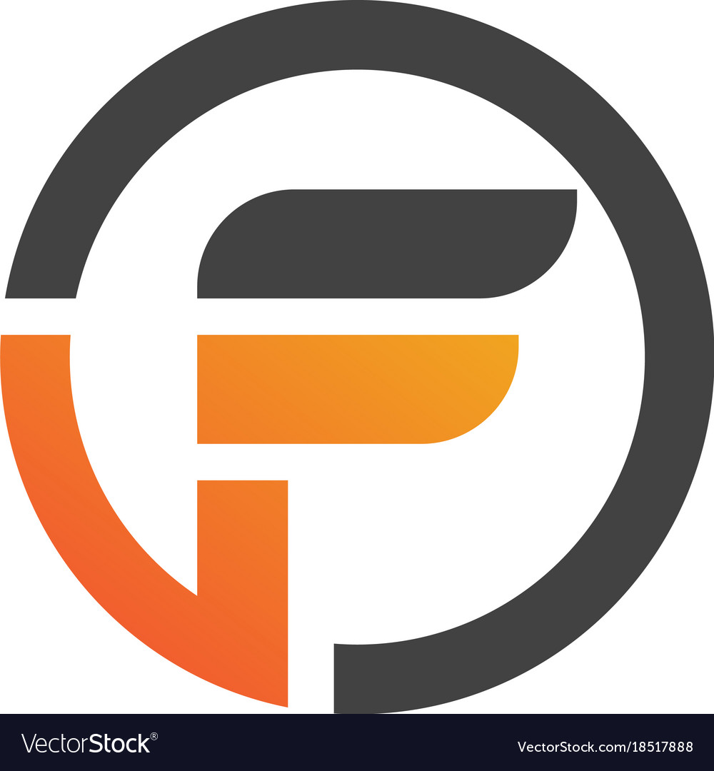 F letter logo and symbols template icons Vector Image