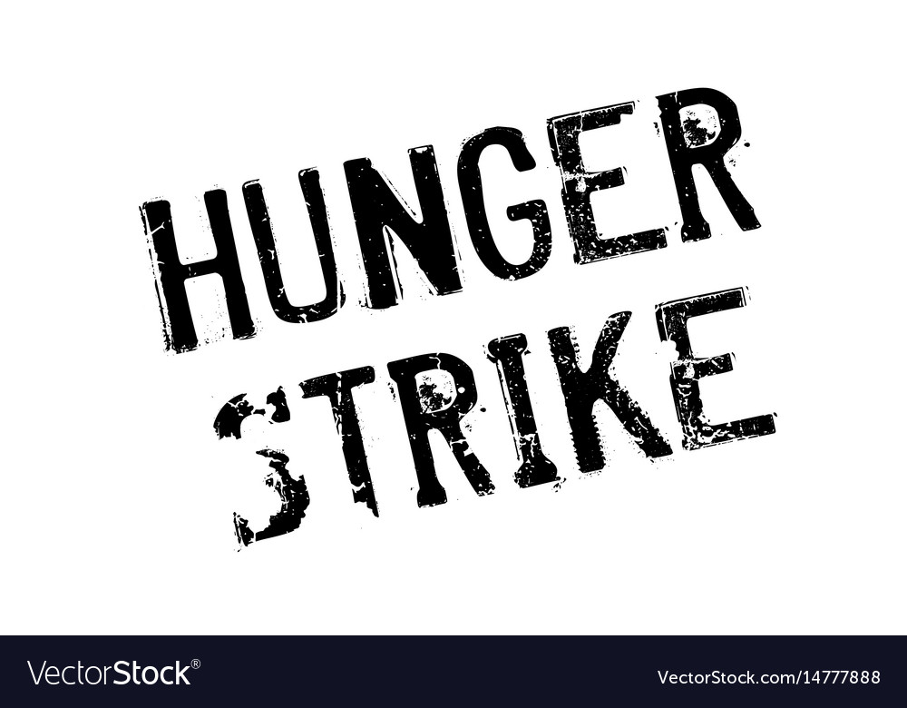 Hunger strike rubber stamp Royalty Free Vector Image Hunger strike rubber stamp Royalty Free Vector Image
