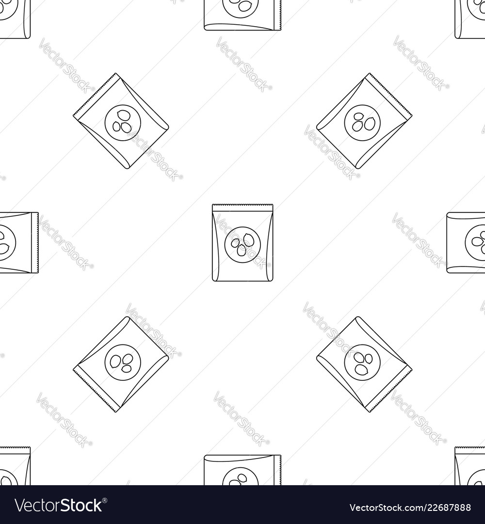 Pack nuts pattern seamless Royalty Free Vector Image
