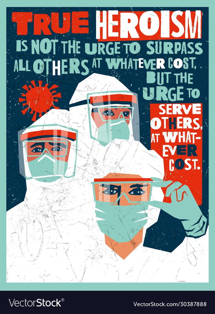 Poster medical staff personal protective equipment Poster medical staff personal protective equipment