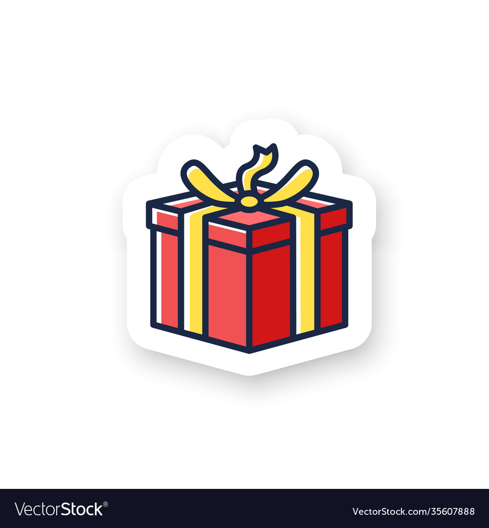 Present color patch Royalty Free Vector Image - VectorStock