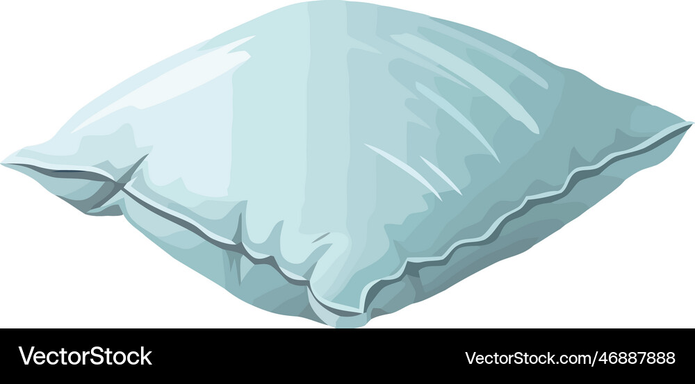Soft blue pillow design for comfortable sleeping – Royalty-Free Vector ...