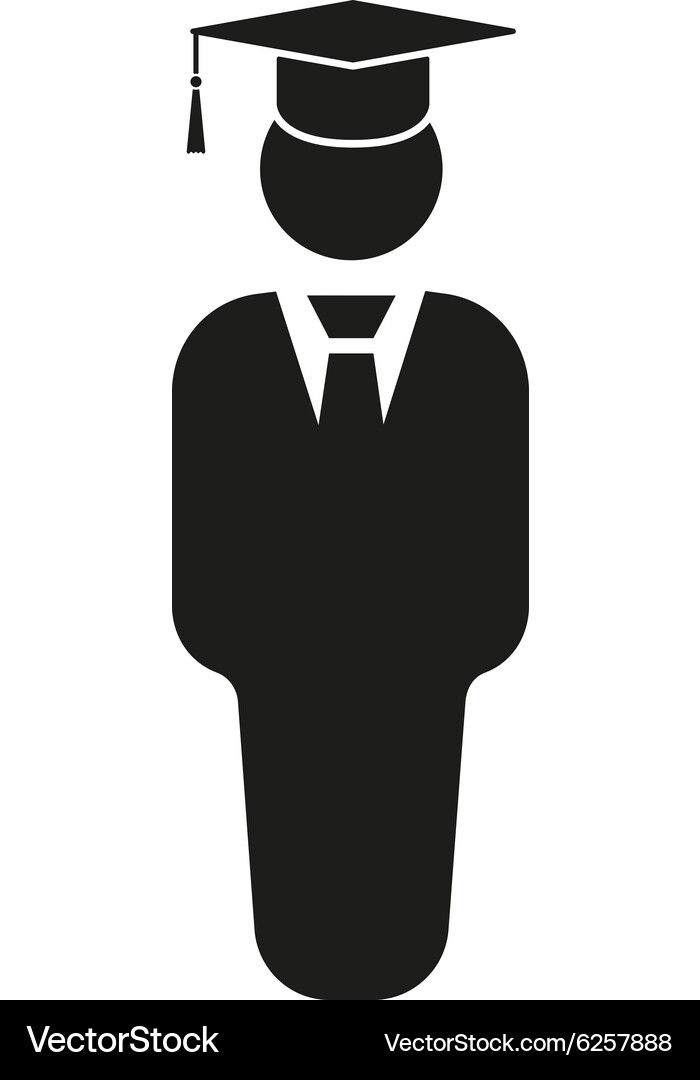Student boy icon school and academy college Vector Image