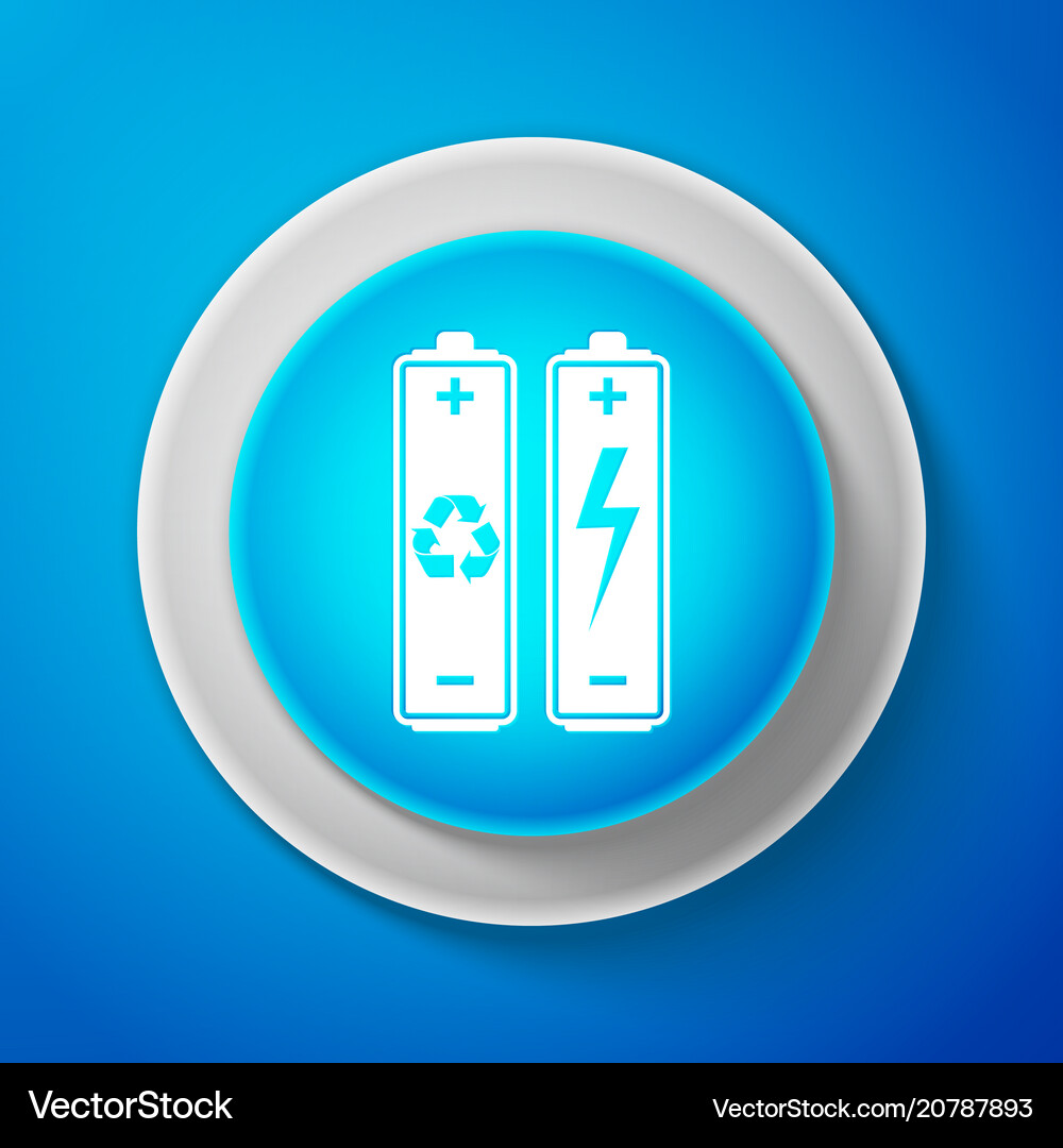 Battery with recycle - renewable energy concept Vector Image